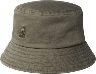 Kangol Herren Washed Bucket Baskenmütze, Verde Oliva, XL