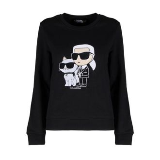 Karl Lagerfeld Ikonik 2.0 Couple Sweatshirt - - Sweatshirts & Hoodies - Damen - Schwarzk - XS