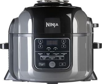 Ninja Foodi Multikocher, 6L, 9-in-1 Multicooker, Pressure Cooker Schnellkochtopf, Airfryer Heißluftfrittieren, Slow Cooker Langsamkochen, Grillen und mehr, 