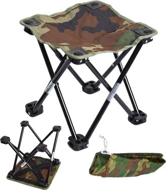 Generic Camping -Klapphocker | Tragbarer, einziehbarer Stuhl | Nicht -Slip -Hocker für Reisen, Picknick, Garten, Wandern, Außen-, Licht- und kompaktes Zubehör