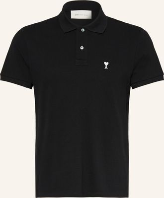 Ami Ami Paris Piqu&eacute;-Poloshirt schwarz