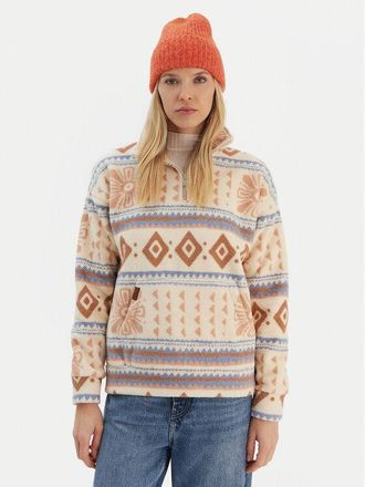 Roxy Fleecejacke Live Out Loud ERJPF03169 Beige Relaxed Fit