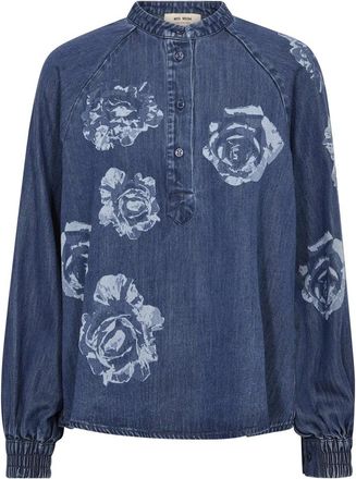 Mos Mosh MOS Mosh, Femme, Blouses et Chemises, Bleu, Taille: 38 FR Chemisiers d&eacute;contract&eacute;s