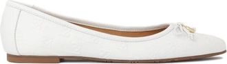 Kazar Femme, Chaussures, Blanc, Taille: 41 EU Ballerines blanches avec un sur le nez
