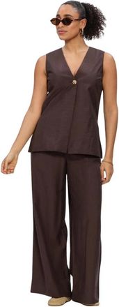 Object Objisla YUI S/L LO Weste - - Blouses & Shirts - Damen - Braun - XS
