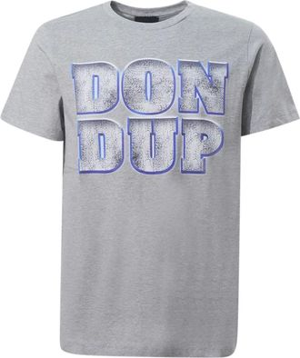 Dondup Homme, Tops, Gris, Taille: XL T-shirt &agrave; col rond