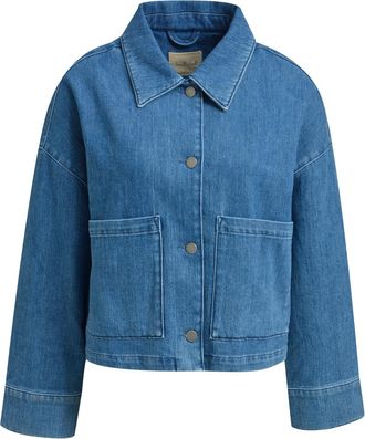 Smith & Soul Boxy Jeansjacke mit aufgesetzten Taschen