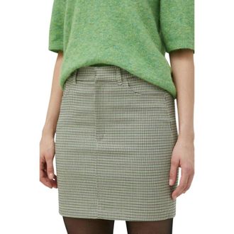 Gestuz Checked Skirt - - Skirts - Damen - Gr&uuml;n - XS
