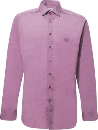 Etro Homme, Chemises, Violet, Taille: 2XL Casual Shirt