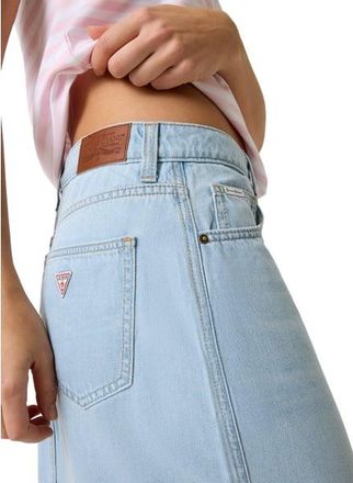 Guess Jupe en denim de coton m&eacute;lang&eacute;