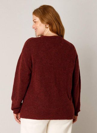Base Level Curvy Cardigan Yulia mit Woll-Anteil und Knopfleiste