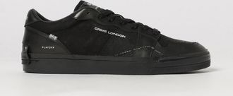 Crime London Playoff Low-Top-Sneaker aus Leder mit perforierter Kappe und gedrucktem Logo