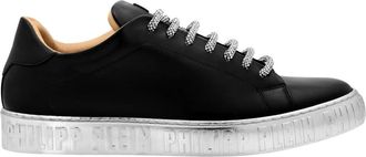 Philipp Plein Strass Lo-Top Baskets - unisex - Chaussures - Noir - Taille: 46 EU