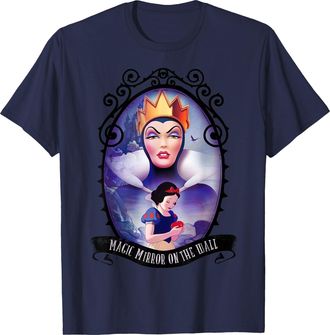Disney Snow White Evil Queen Magic Mirror Circle Portrait T-Shirt