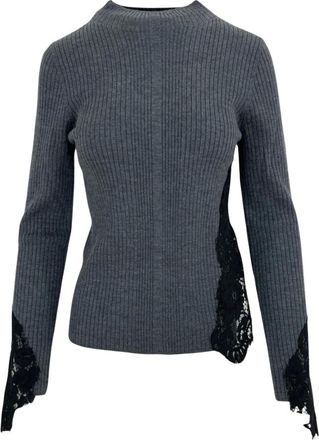 Pinko Pinko, Femme, Pulls, Gris, Taille: 36 FR Maglia in lana