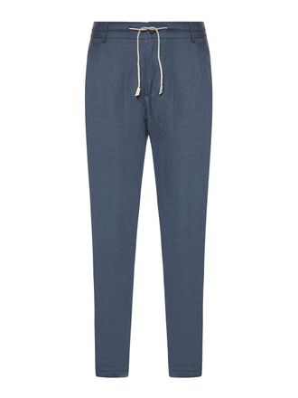Eleventy Pantalons D&eacute;contract&eacute;s - Bleu Fonc&eacute;