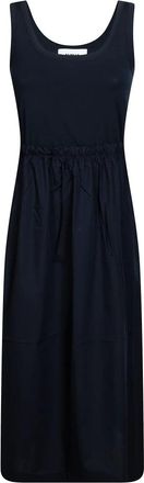 Alpha Studio Femme, Robes, Bleu, Taille: 38 FR Abito Canotta Cot Stretch E Pop Cot