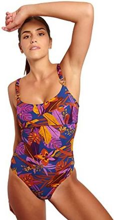 Livia Monte-Carlo JOVANIE GAMBEYA Maillot de Bain Une pièce, Bleu Fonce, XXL44 Femme