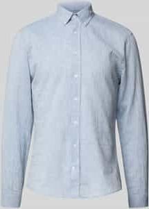 Lindbergh Regular Fit Freizeithemd aus Leinen-Baumwoll-Mix