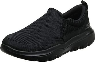 Skechers GO WALK EVOLUTION ULTRA-IMPEC, Mens Slip On Trainers, Black (Black Textile Bbk), 11 UK (45.5 EU)