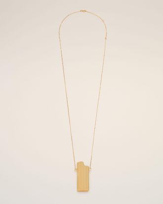 Ami Ami Paris - Collier porte briquet dor&eacute; en laiton dor&eacute; Or - TU - Unisex