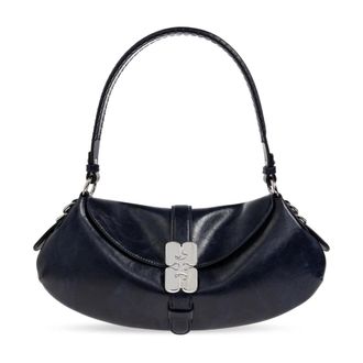 Ganni Femme, Sacs, Noir, Taille: ONE Size Sac bandouli&egrave;re Crescent