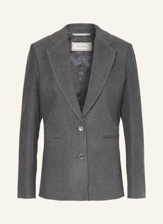 PESERICO Peserico Blazer Mit Glitzergarn grau