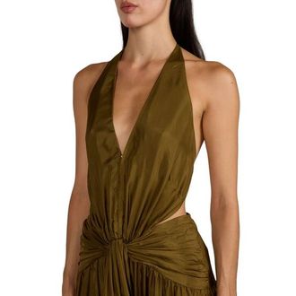 Zimmermann Robe maxi dos nu &agrave; nouer en soie