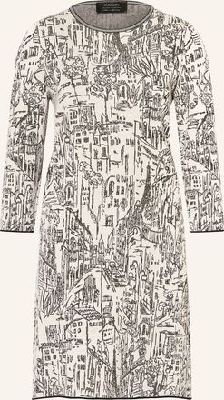 Marc Cain Strickkleid Mit Glitzergarn Und 3/4-Arm beige