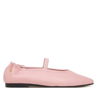 Tommy Hilfiger Ballerinas Tommy Hilfiger Soft Leather Ellastic Ballerina FW0FW09245 Rosa