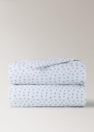 Mango Housse de couette berceau percale de coton imprim&eacute; &eacute;toiles bleu - Home - 100x120cm - MANGO HOME
