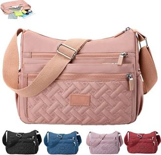 Generic Sac &agrave; bandouli&egrave;re classique de luxe, sac &agrave; bandouli&egrave;re multicouche de grande capacit&eacute; en nylon imperm&eacute;able, pour les femmes &eacute;l&eacute;gantes/d&eacute;contract&eacute;es, r
