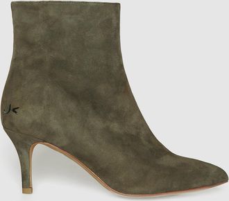 Jeanne Vouland Bottines Boye 70 Cuir Suédé Kaki
