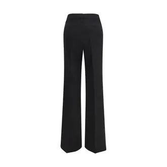 Max Mara Womens Black Wool Flared Pants