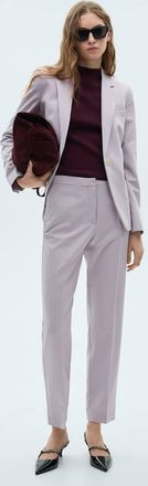 Mango Blazer costume cintr&eacute; violet clair/pastel - Femme - 34 - MANGO