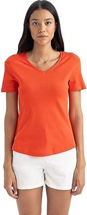 DeFacto B0647ax T-Shirt, Red, XS Femme