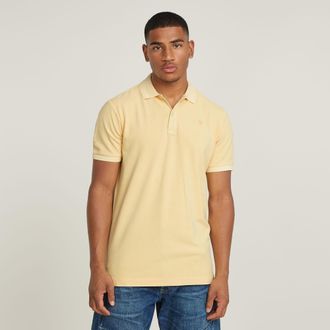 G-Star Dunda Overdyed Slim Poloshirt - Gelb - Herren
