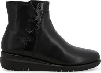 Melluso Bottines femme en cuir et peinture noire k55236z, Noir, 36 EU