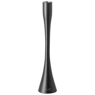 Fink hoher schwarzer Kerzenhalter 36 cm f&uuml;r Stabkerzen matt pulverbeschichtet