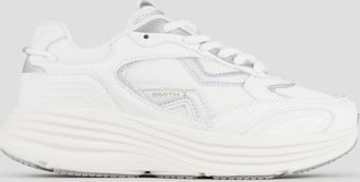 Alexander Smith Storm Woman in white leather and mesh with iridescent details