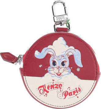 Kenzo Femme, Accessoires, Rouge, Taille: ONE Size Porte-monnaie en cuir