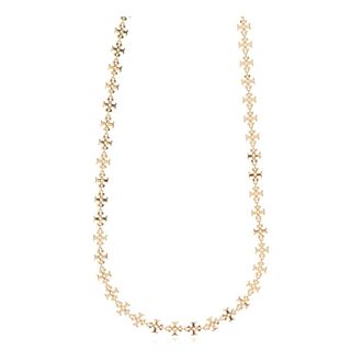 Tory Burch Messinghalskette mit Logo - - Accessories - Damen - Gelb - ONE SIZE