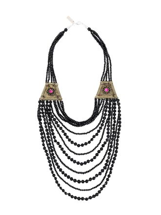 Night Market beaded necklace - Noir
