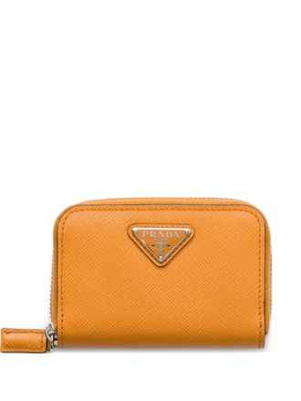Prada Portemonnaie mit rundem Rei&szlig;verschluss - Orange