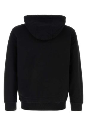 Burberry Mens Black Cotton Sweatshirt Exterior: Felpe
