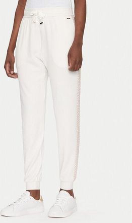 HUGO BOSS Jogginghose Monogram 50535841 Écru Regular Fit