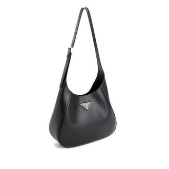 Prada Umhängetasche aus Leder in Schwarz