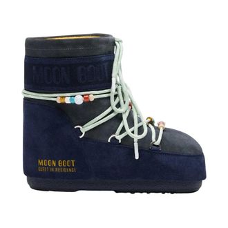 Moon Boot Femme, Chaussures, Gris, Taille: 36 EU Icon Low Beaded Suede Boot