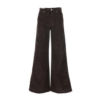 Pantaloni Torino Braune Cordhose - - Trousers - Damen - Braun - W27