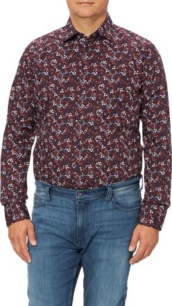 Seidensticker Herren 450660-49 Hemd, weinrot, (Herstellergröße: 39)